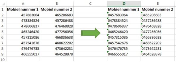 Voorloop nullen toevoegen in Excel doe je zo! - Lees meer