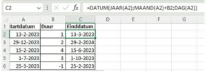 Formule maanden toe voegen aan datum in Excel | Lees hier!